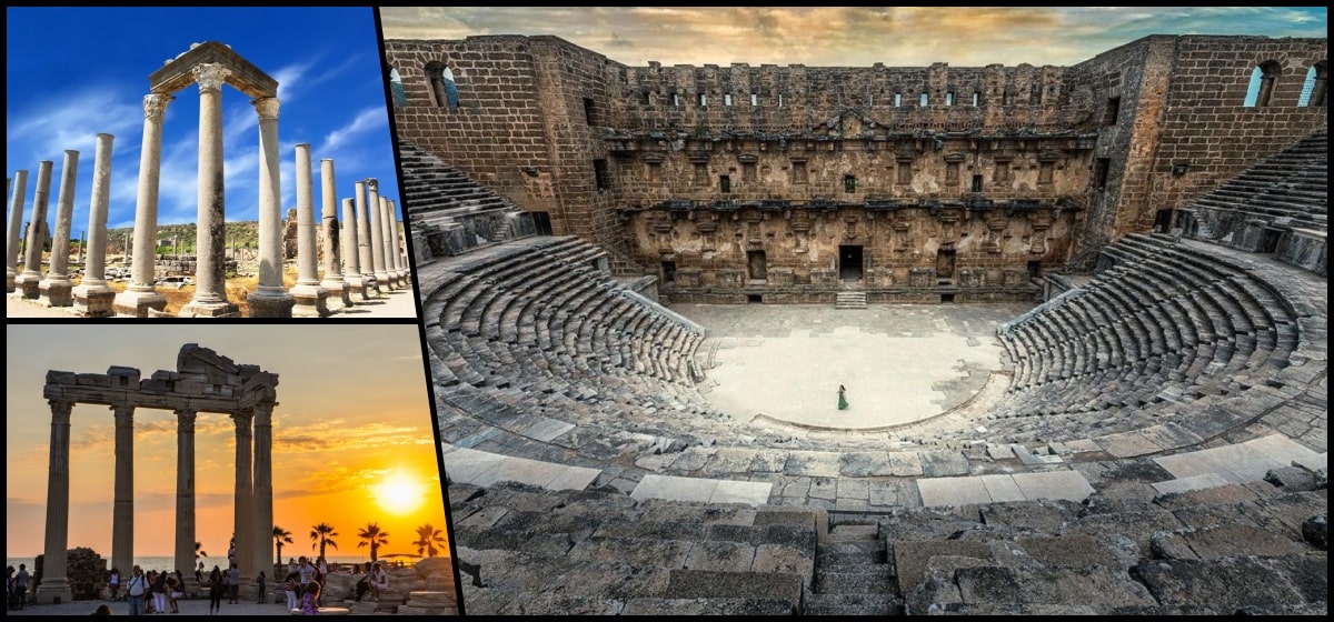 Perge Aspendos Side from Kemer | Visit 3 Ancient Cities Of Turkey