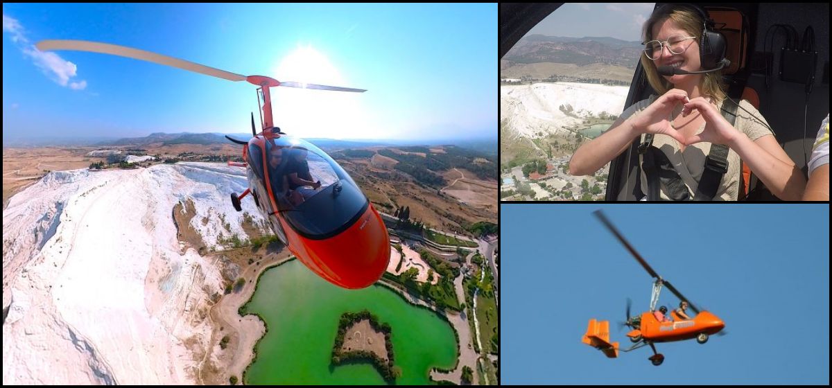 Tour en gyrocoptère de Pamukkale | Découvrez des vues incroyables