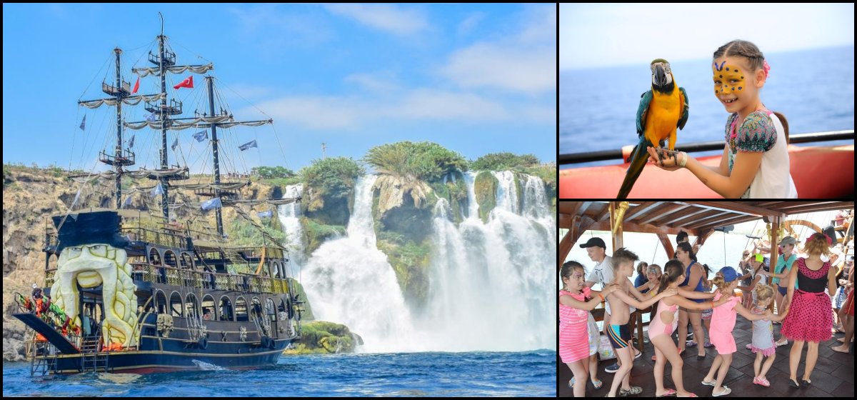 Antalya Pirate Boat Trip With Duden Waterfall | Book Now Online!